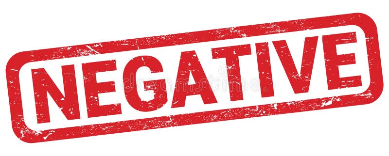 NEGATIVE Text on Yellow-black Round Stamp Sign Stock Illustration ...