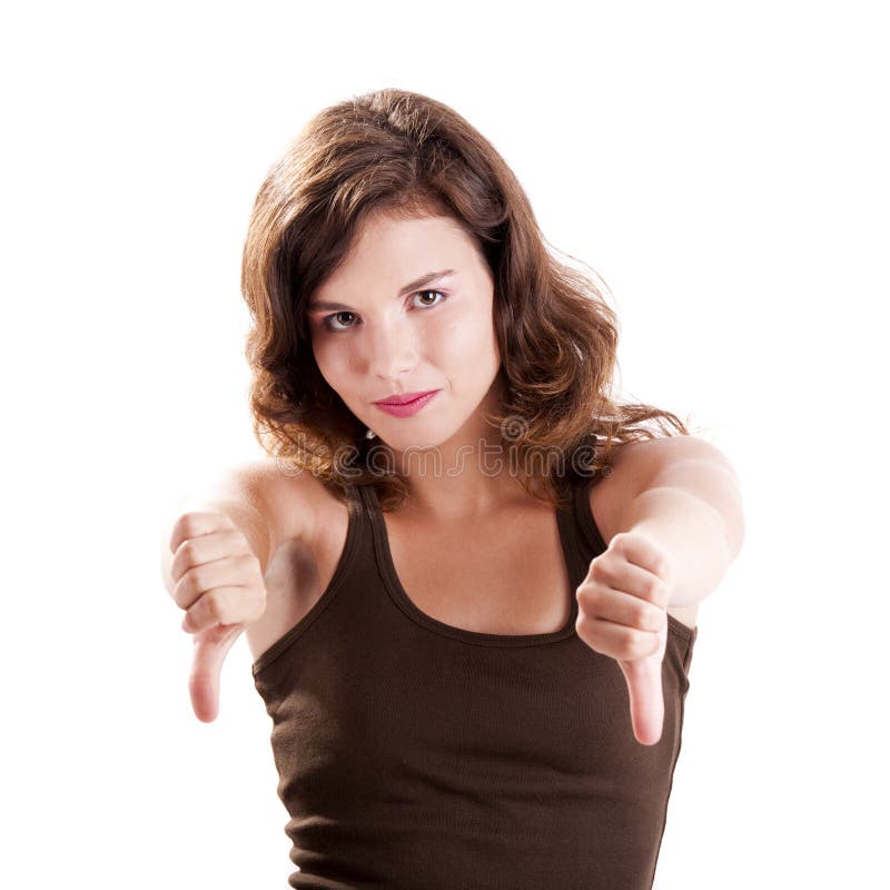 Negative young woman stock photo. Image of candid, lifestyle - 16872890