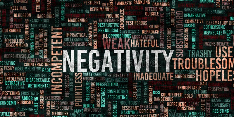 Negativity stock illustration. Illustration of abstract - 188473610