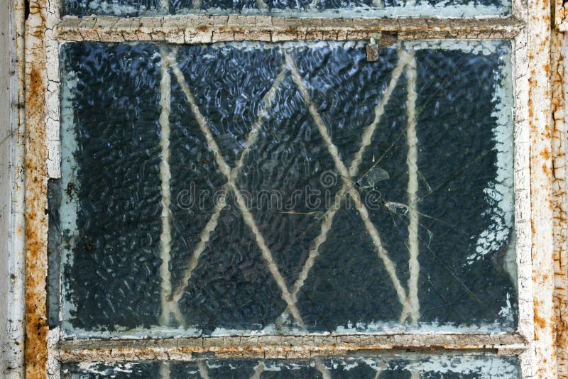 Rusted Chipped Metal Window Frame Cracked Glass Stock Photos - Free ...
