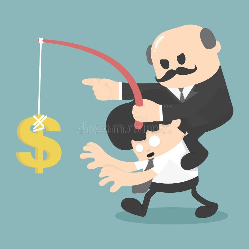 Negocio de la codicia ilustración del vector. Ilustración de concepto ...