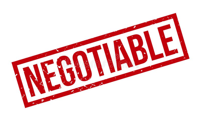 Negotiable Rubber Stamp. Red Negotiable Rubber Grunge Stamp Seal Vector ...