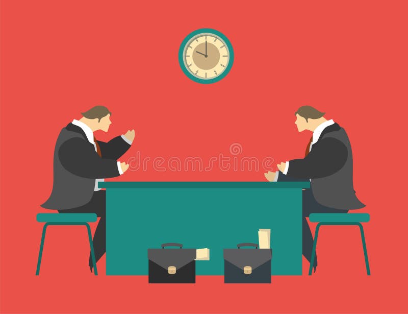 Negotiating Table stock vector. Illustration of business - 48169920