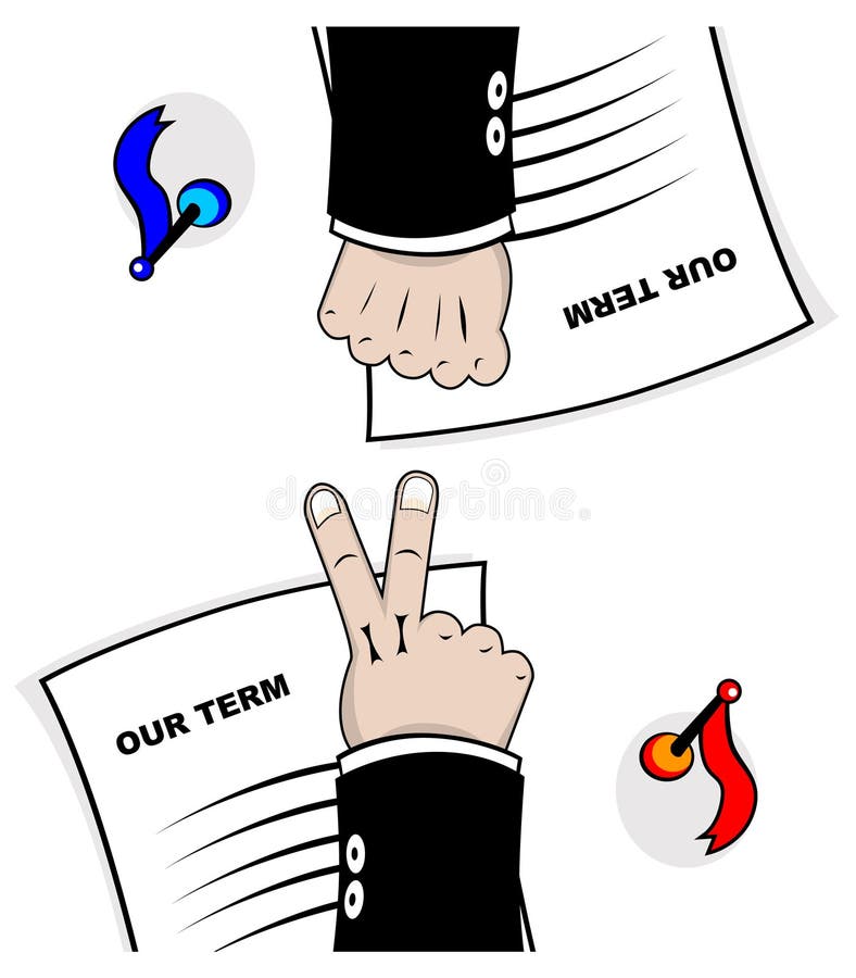 Negotiation stock vector. Illustration of challenge, term - 19108245