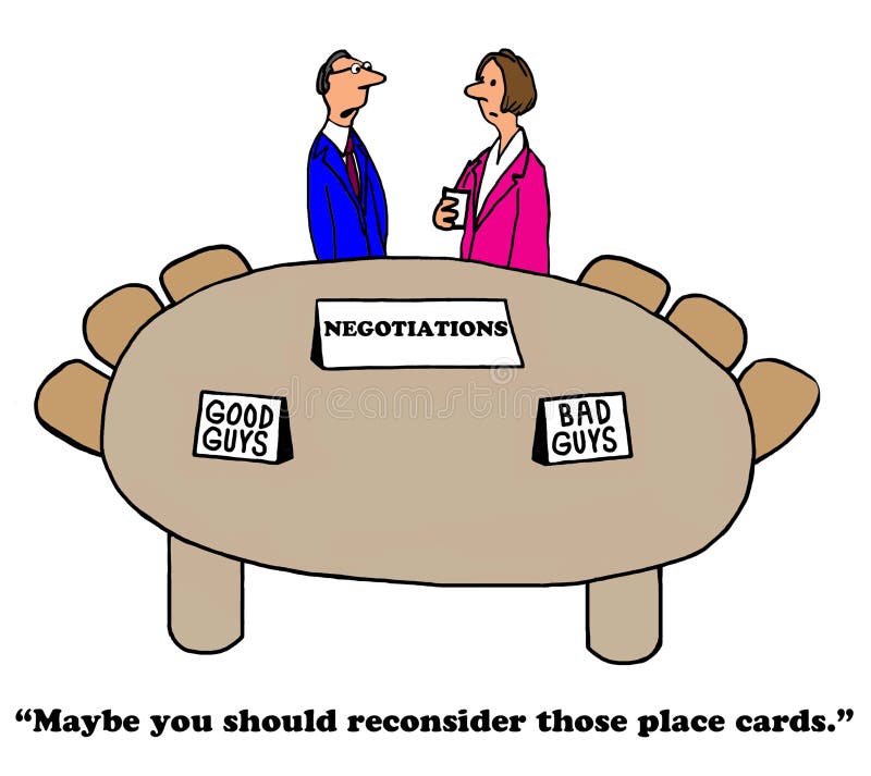 Negotiation stock illustration. Illustration of happy - 52233315