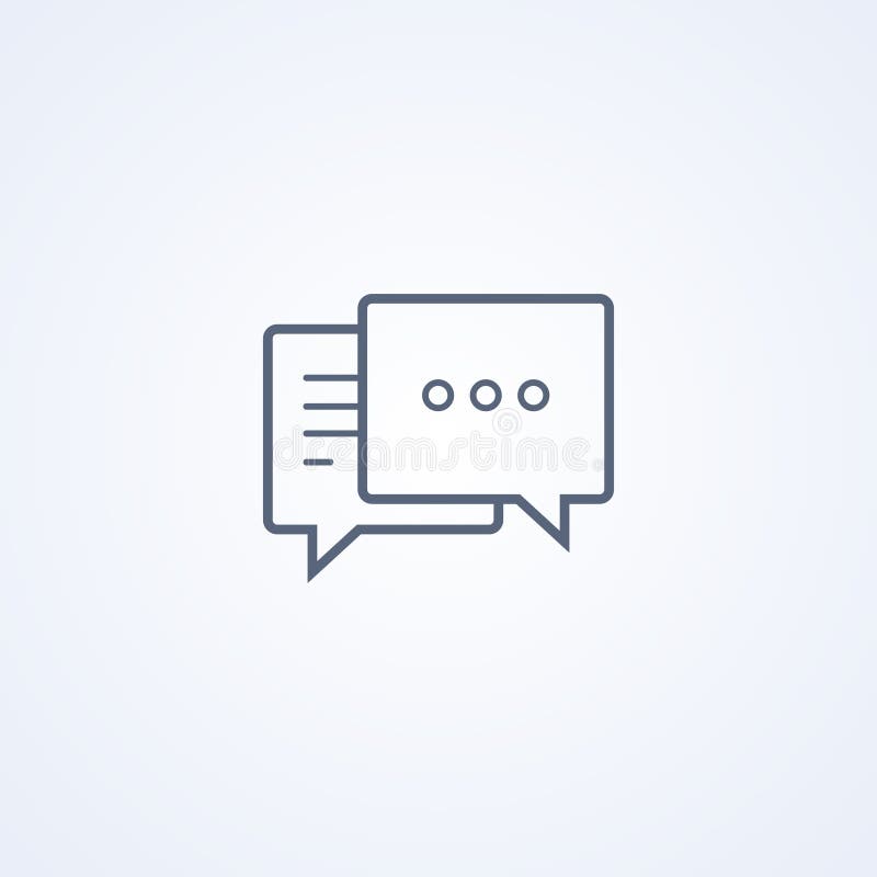 Negotiation, Chat, Communication, Vector Best Gray Line Icon Stock ...