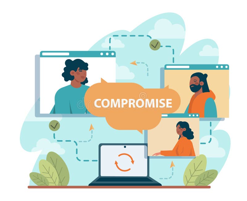 Negotiation Concept. Opposite Opinions, Directions, Interests Stock ...