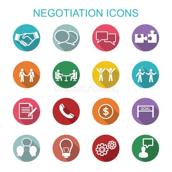 Negotiation icons stock vector. Illustration of idea - 54871754