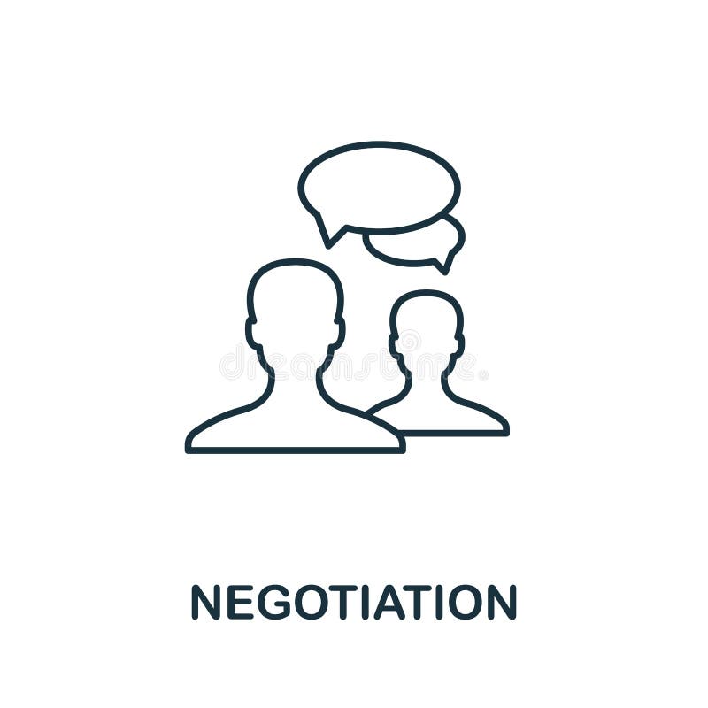 Negotiation Icon. Creative Element from Business Administration ...