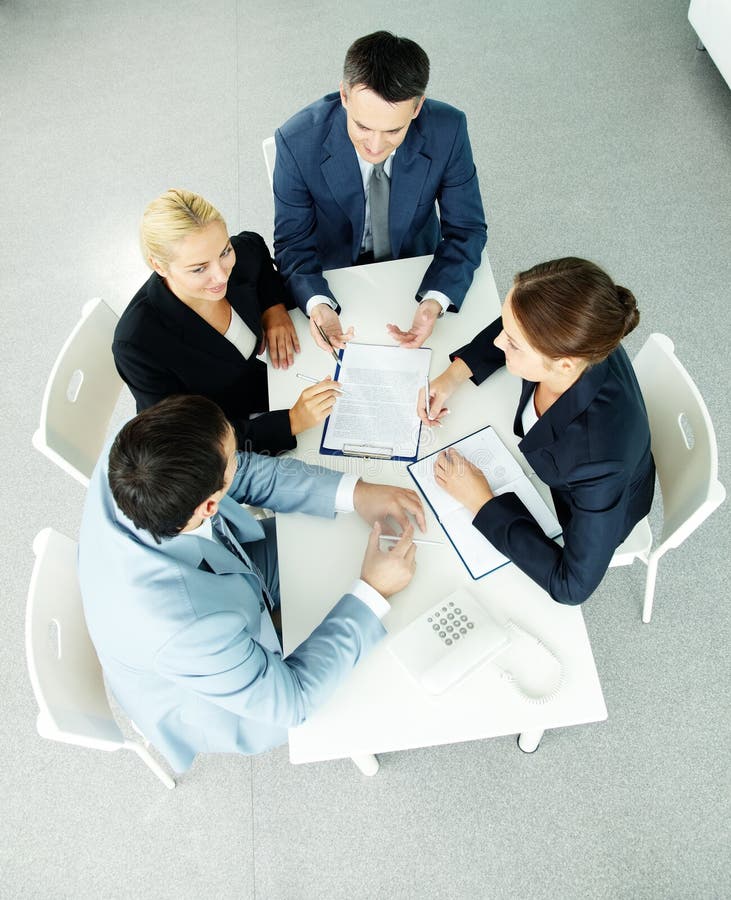 Negotiations stock image. Image of female, employee, corporate - 25673555
