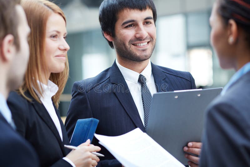 Negotiations stock image. Image of interacting, consulting - 33830273