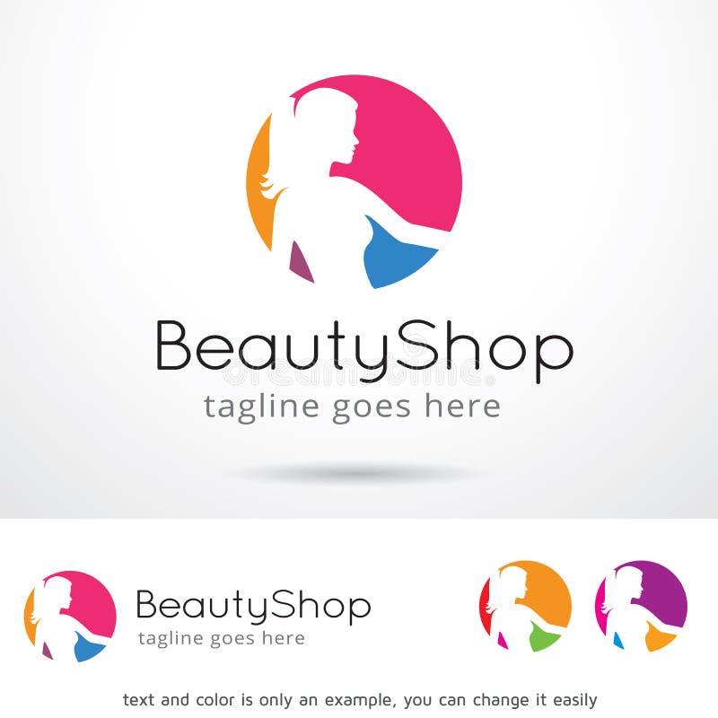 Salone Di Bellezza Logo Template Design Vector Illustrazione Vettoriale ...