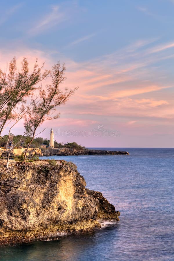 Lighthouse in Negril, Jamaica Stock Photo - Image of coast, shore: 22847228