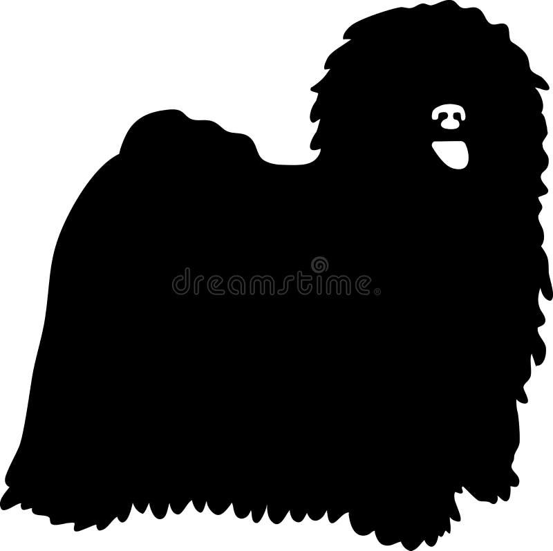 Perro De Puli Aislado En La Ilustración Del Vector De Fondo Blanco ...