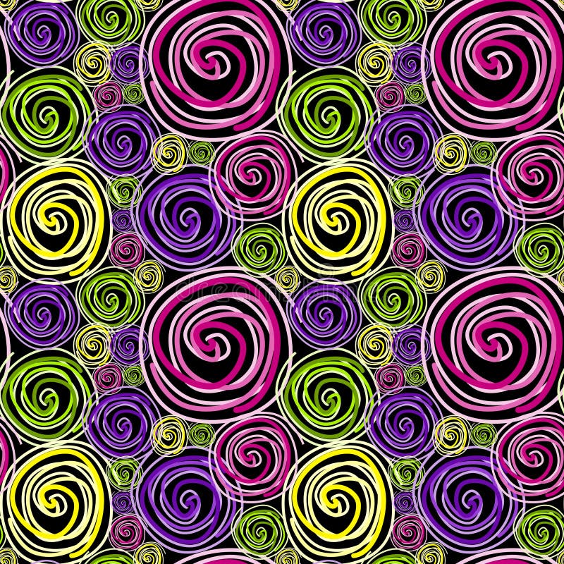 Whirly Color De Rosa Retro Y Azul Ilustración del Vector - Ilustración ...