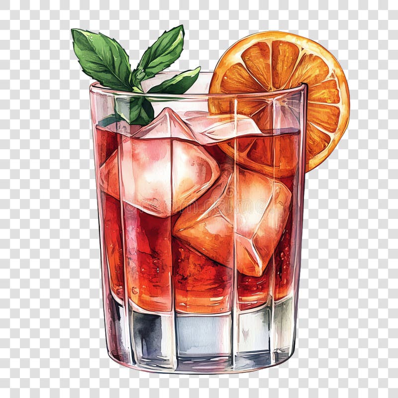 Negroni cocktail stock photo. Illustration of delicious - 341527622