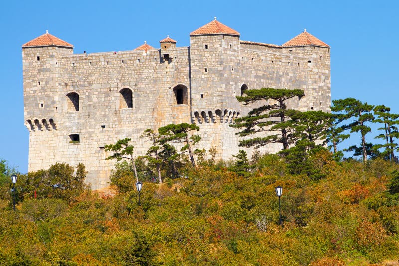 Nehaj Schloss in Senj stockfoto. Bild von kroatien, platz - 27038976