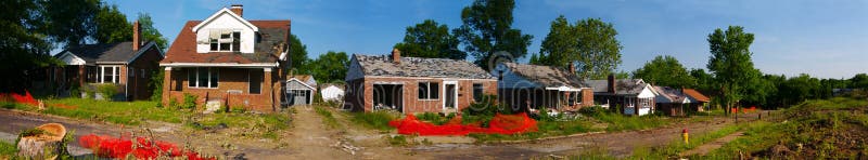 Neighborhood Demolition stock photo. Image of ransacked - 999258