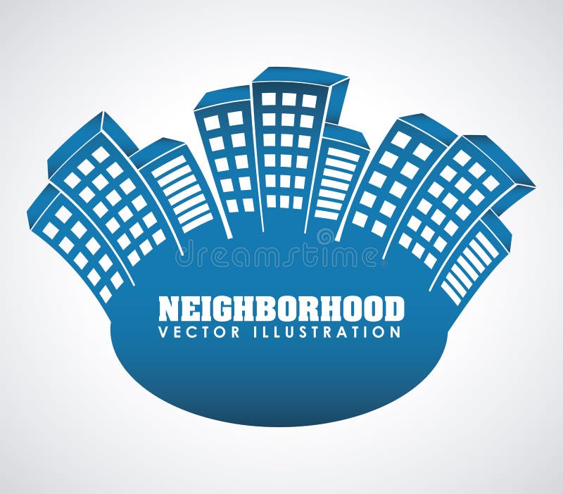 Neighborhood stock vector. Illustration of neighborhood - 50194770