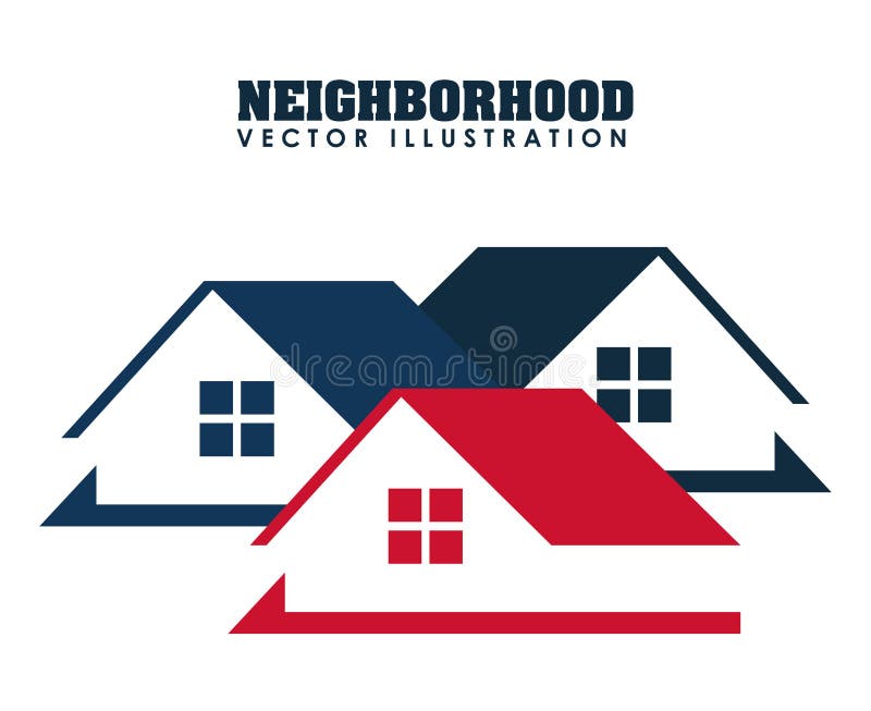 Neighborhood stock vector. Illustration of city, sign - 50194850