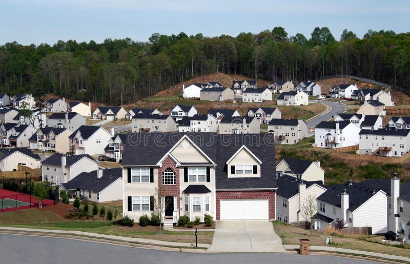 Neighborhood or Subdivision Stock Photo - Image of realty, home: 698708