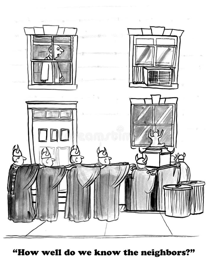 Neighbors stock illustration. Illustration of visitor - 36996916