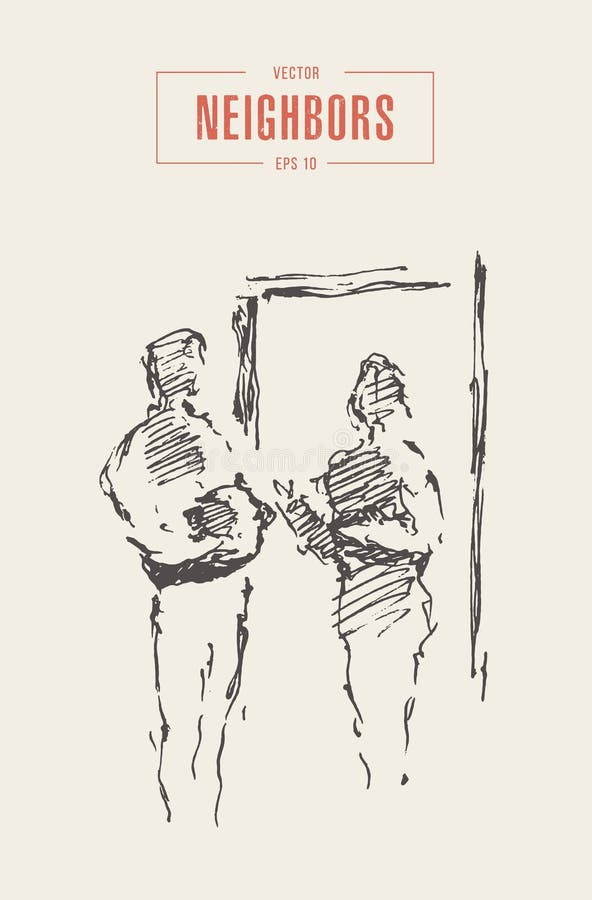 Neighbor Talk Stock Illustrations – 171 Neighbor Talk Stock ...