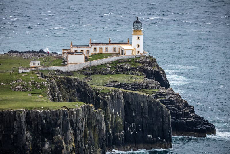 Neist Point Lighthouse on the Isle of Skye in Scotland. Stock Photo ...