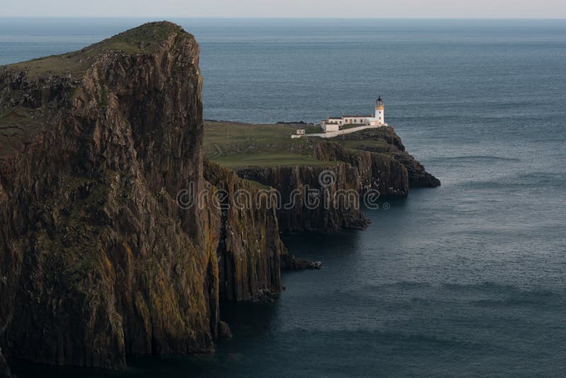 Neist Point Lighthouse on the Isle of Skye Stock Photo - Image of rock ...