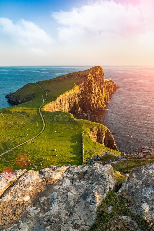 Neist point Lighthouse stock photo. Image of scenic, scene - 93950348