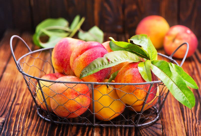 Nektarine stock image. Image of orange, round, healthy - 80593203