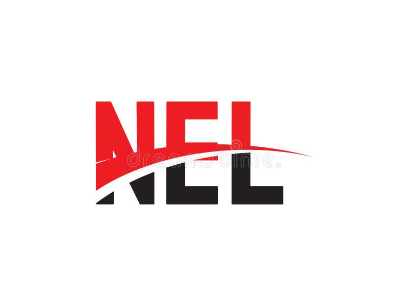 NEL Letter Initial Logo Design Vector Illustration Stock Vector ...
