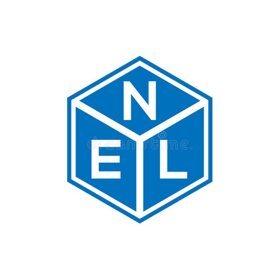 NEL Letter Logo Design on Black Background. NEL Creative Initials ...