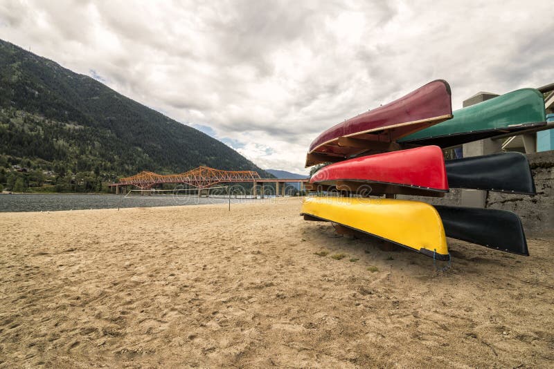 Nelson Beach stock image. Image of columbia, settled - 76527517