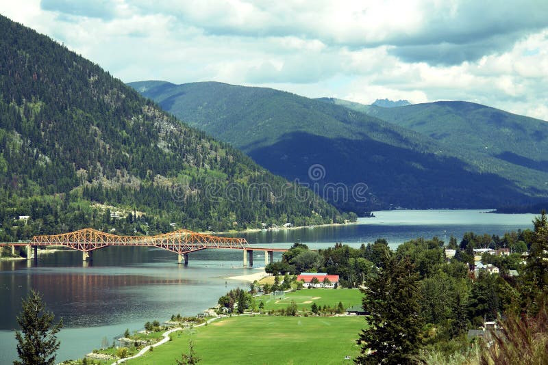 Nelson, British Columbia stock photo. Image of aerial - 3126414