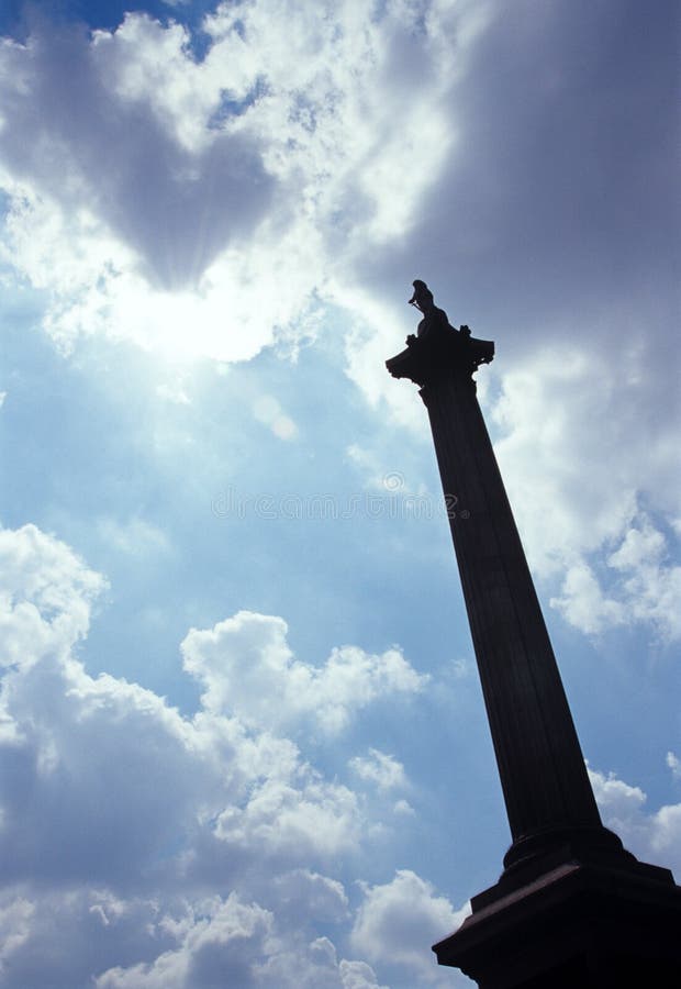 Nelson Column. stock image. Image of tourist, nelson, city - 208917