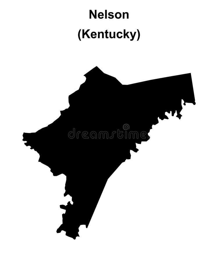 Nelson outline map stock vector. Illustration of shape - 361600039