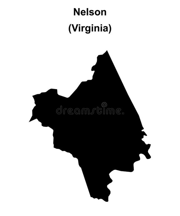 Nelson outline map stock vector. Illustration of boundary - 361872576