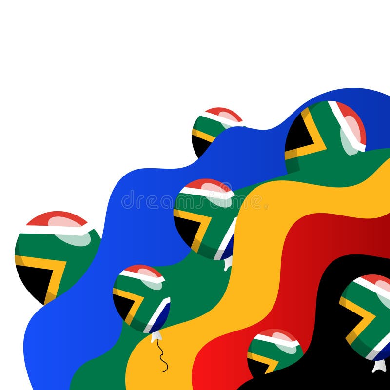 Nelson Mandela Day Vector Banner with Flags Stock Vector - Illustration ...