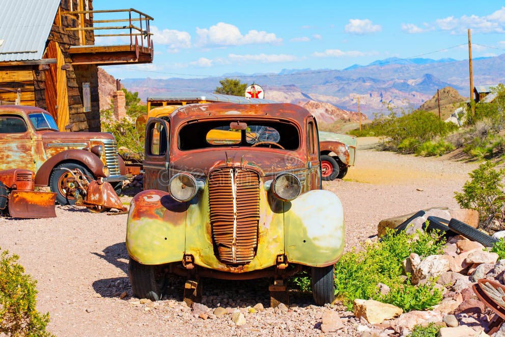 Nelson, Nevada - April 15, 2024: Rusted Classic of the Nelson Ghost ...