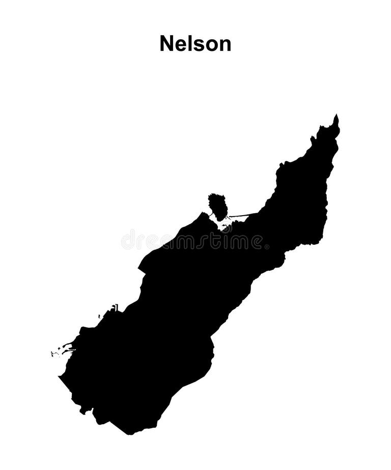 Nelson Outline Map Stock Illustrations – 220 Nelson Outline Map Stock ...
