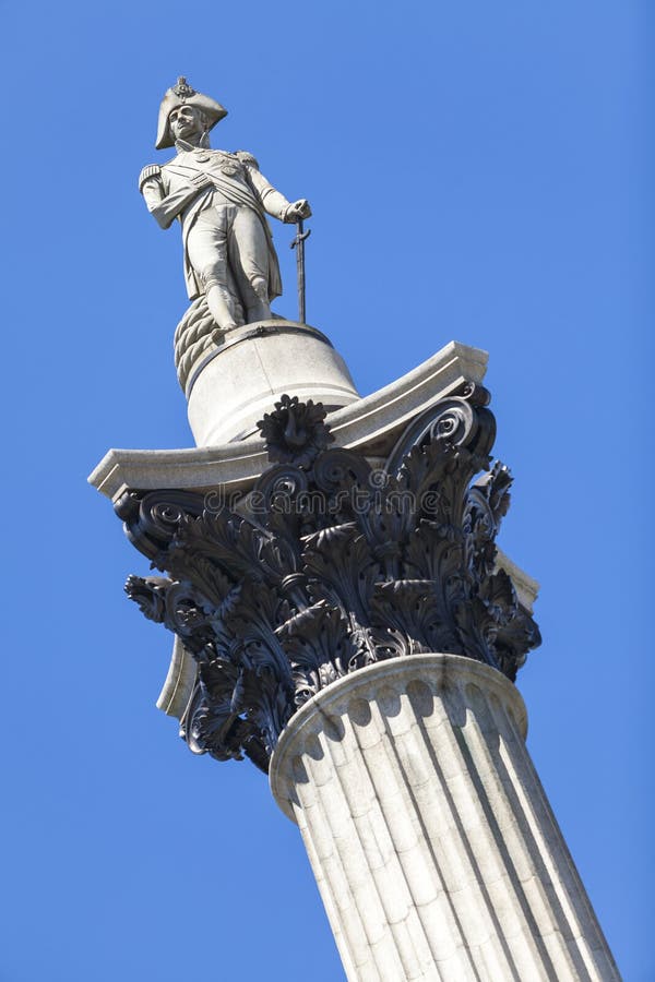 Nelson S Column, Trafalgar Square, London, England Editorial Stock ...