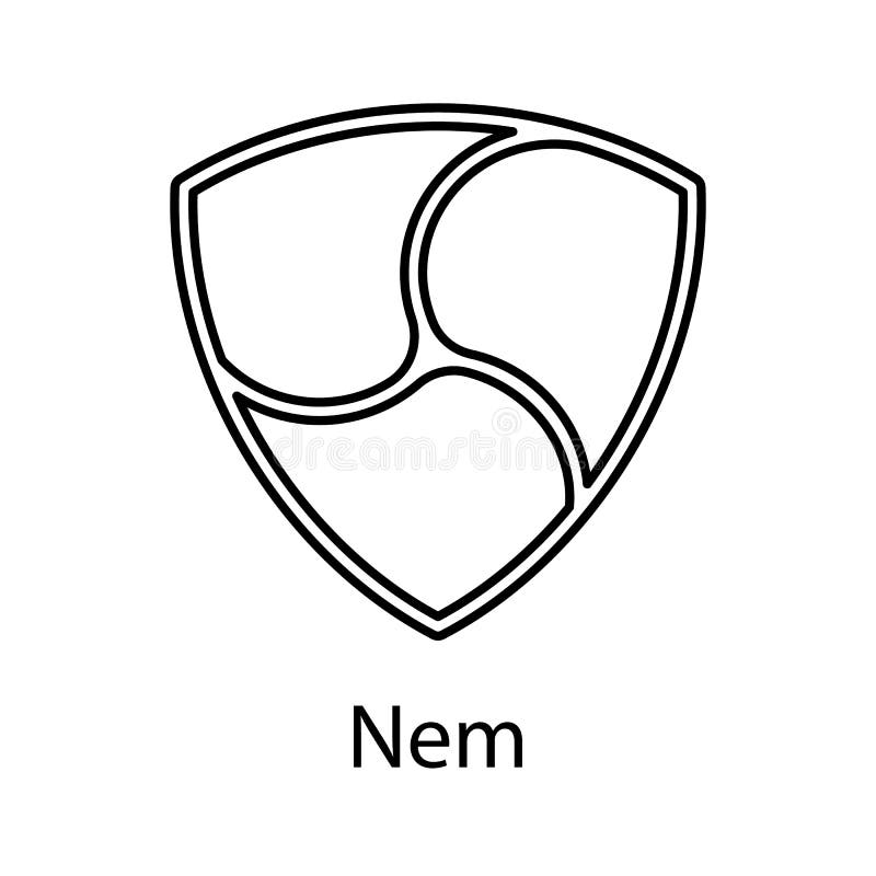 Nem Icon for Internet Money. Stock Vector - Illustration of internet ...