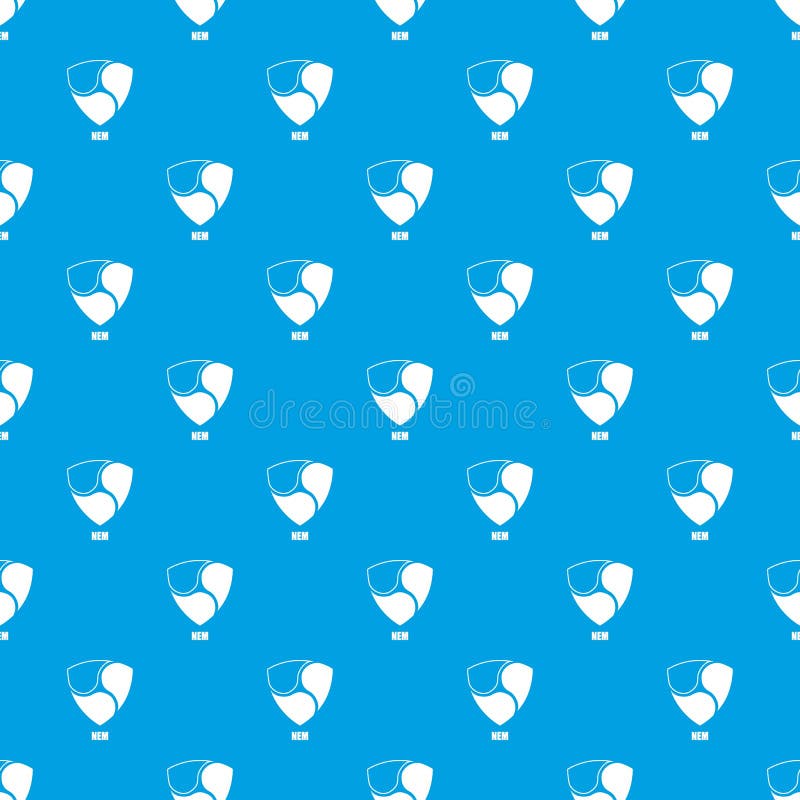 Nem Pattern Vector Seamless Blue Stock Vector - Illustration of digital ...