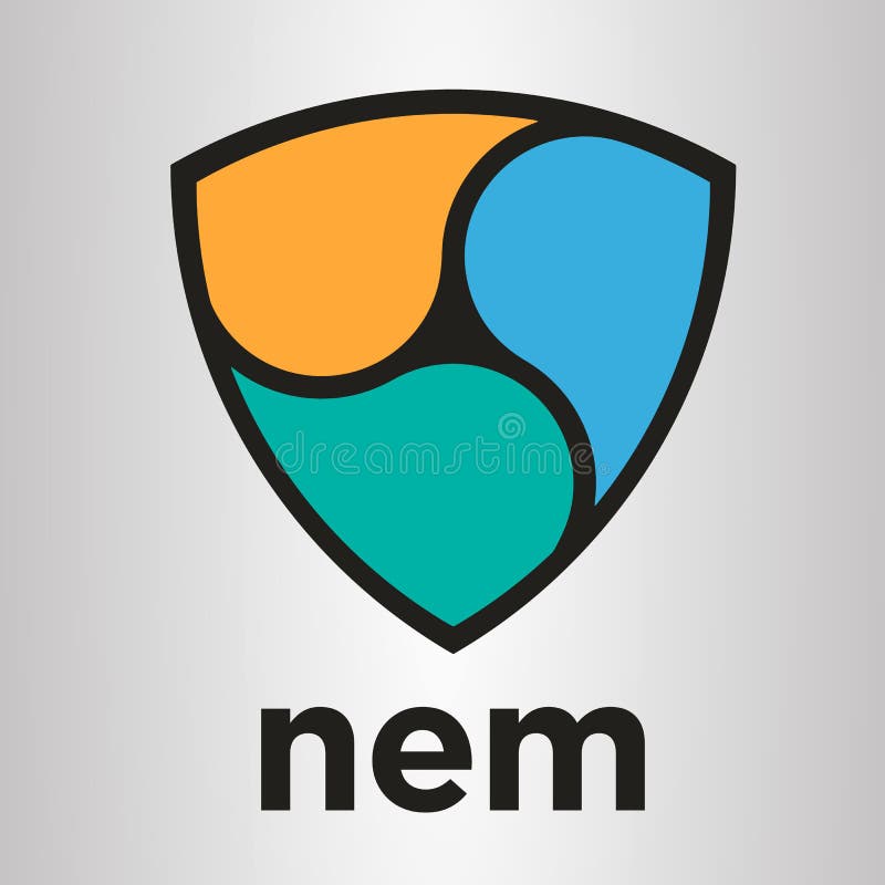 NEM XEM Blockchain Cripto Currency Vector Logo Stock Vector ...