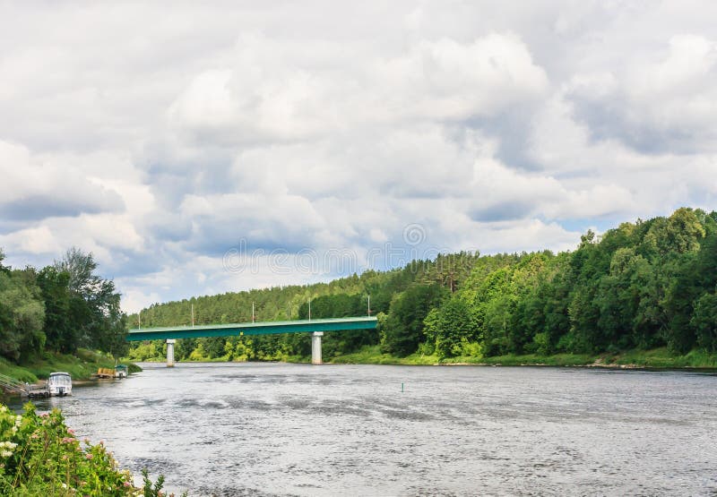 Neman River. Druskininkai, Lithuania Stock Photo - Image of resort ...
