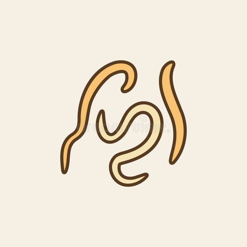 Nematodes Vector Concept Colored Modern Icon or Sign Stock Vector ...