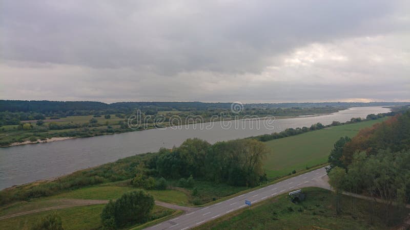 Nemunas River Waterfront In The Resort Of Birstonas In Lithuani Stock ...