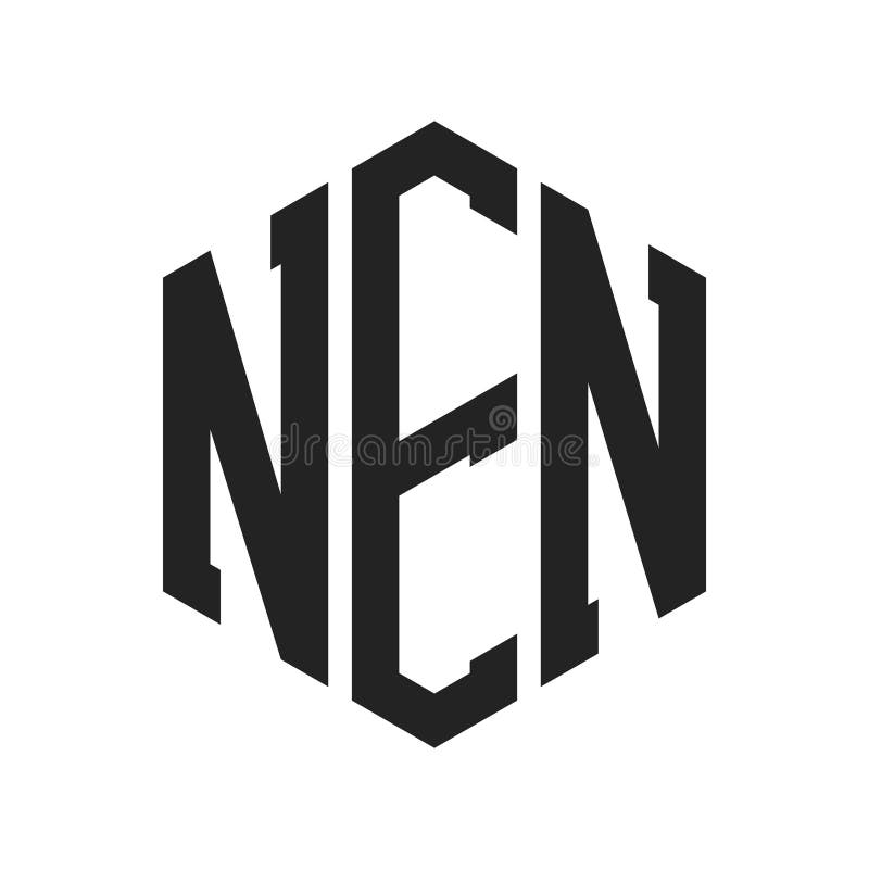 NEN Logo Design. Initial Letter NEN Monogram Logo Using Hexagon Shape ...