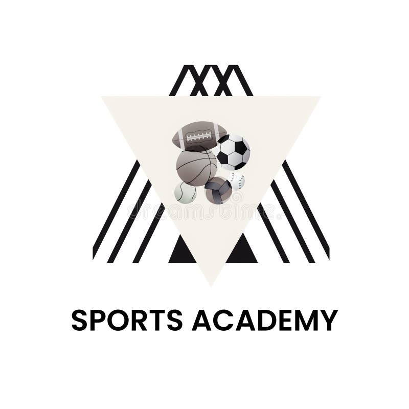 Sports academy stock illustration. Illustration of logo - 270920015